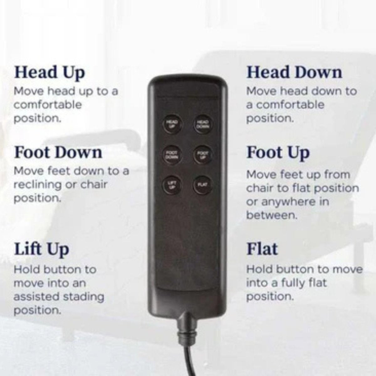 EZ-Lift Adjustable Bed with Stand-Up Assist – Twin/Twin XL | Memory ...